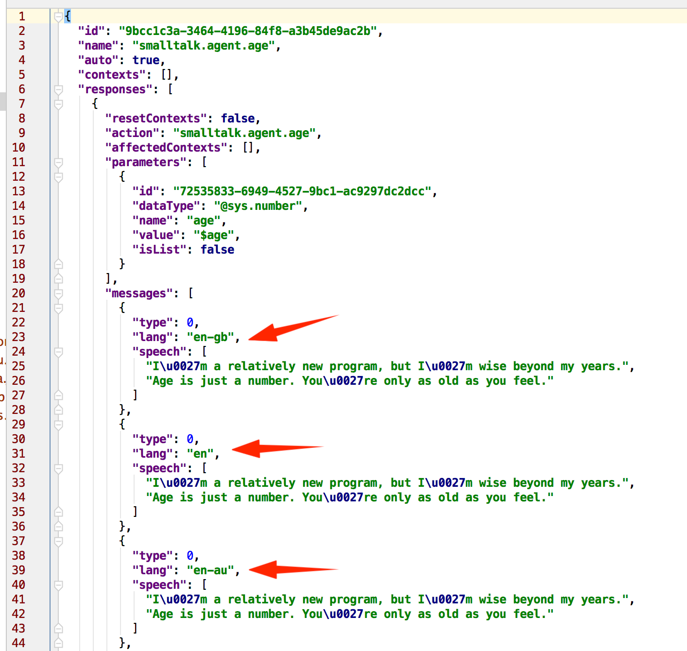 Response Locales Botflo