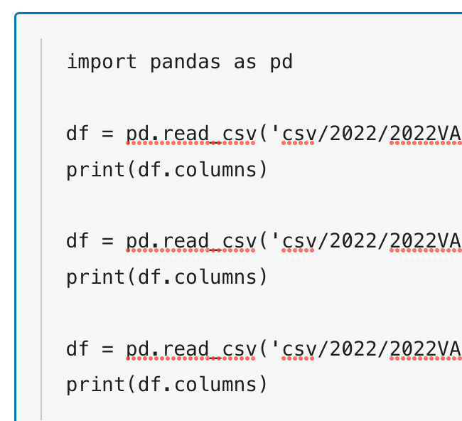 Print column names BotFlo